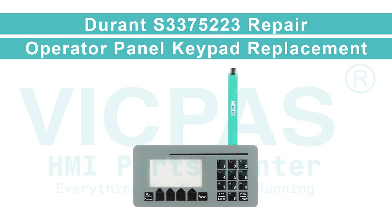 Durant S3375223 Membrane Keypad Replacement Repair - YouTube