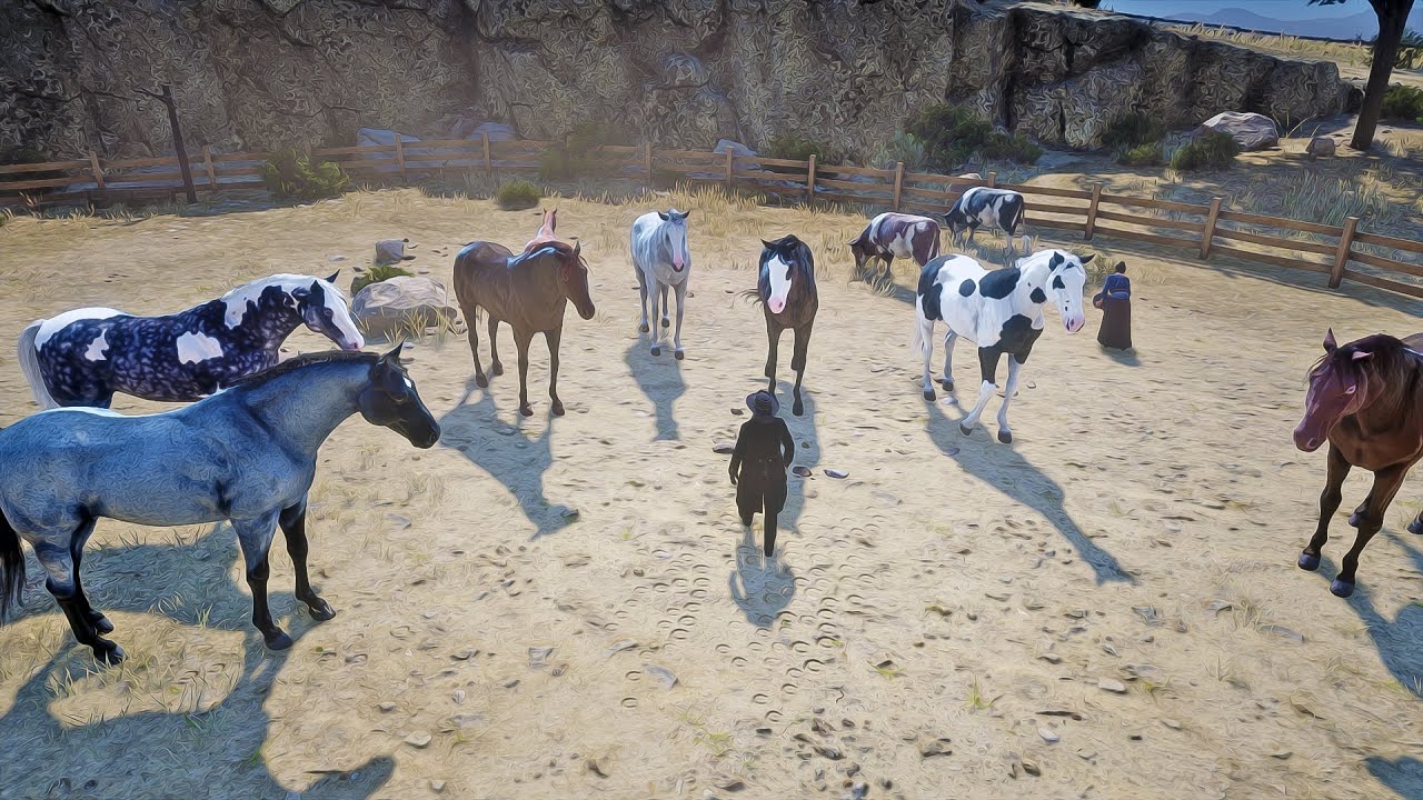 John Marston Tames a Missouri Fox Trotter at His Ranch | RDR2 Wild ...