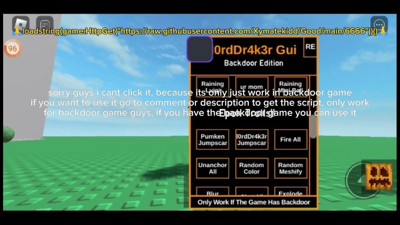 l0rdDr4k3r gui Backdoor Edition Leak Script - YouTube