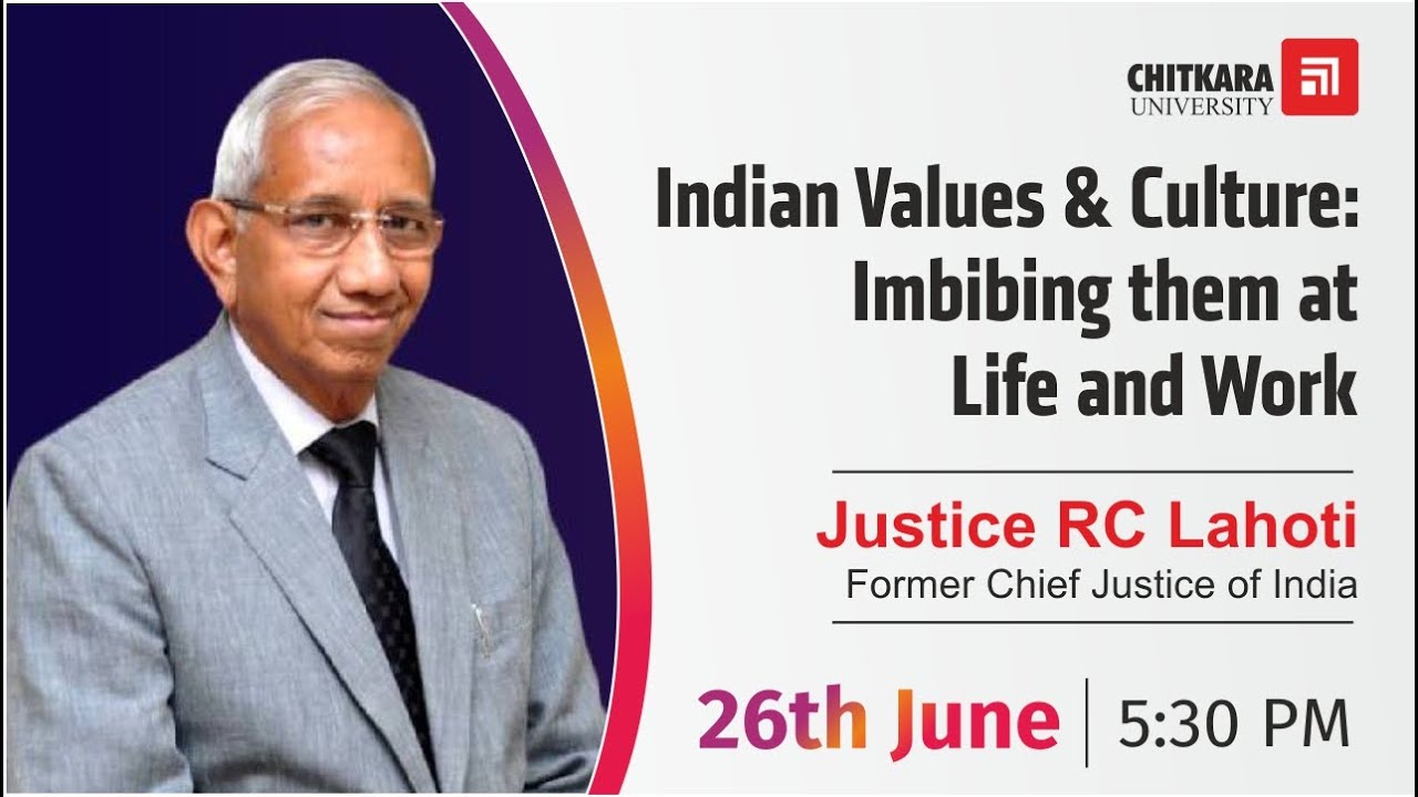 The Explore Series in Conversation with former CJI Justice RC Lahoti ...