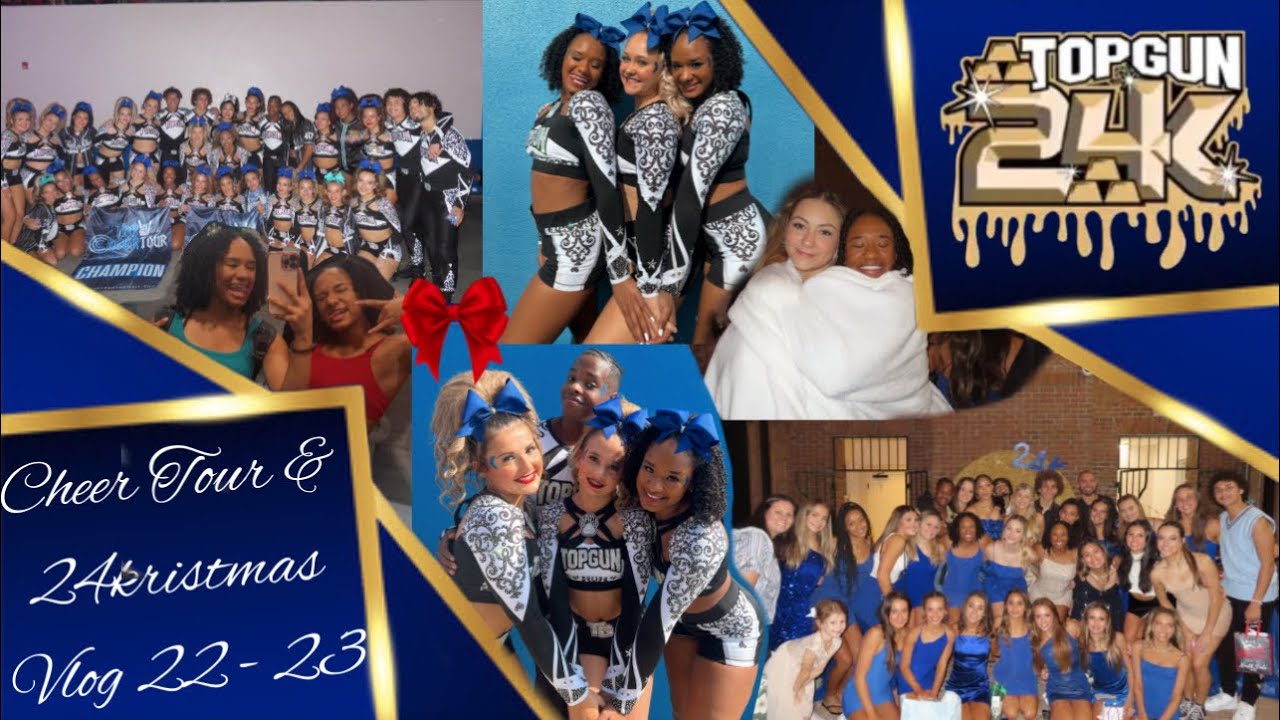Topgun 24k | Cheer Tour & 24kristmas Party Vlog - YouTube