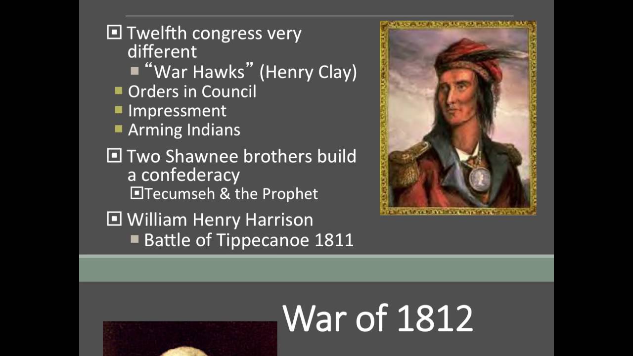 APUSH: Period 4 1800-1848 War of 1812 10/02/2016 - YouTube