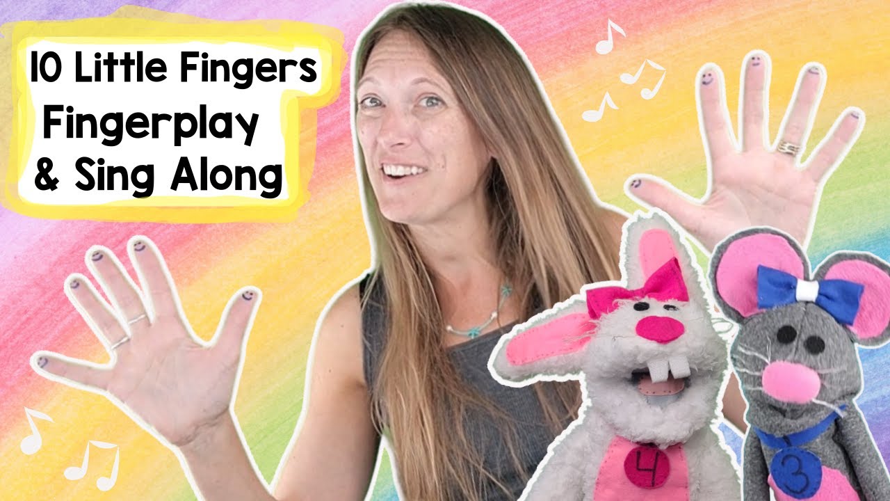 Fun Fingerplay Piano Songs For Kids | 10 Little Wiggle Friends Sing ...