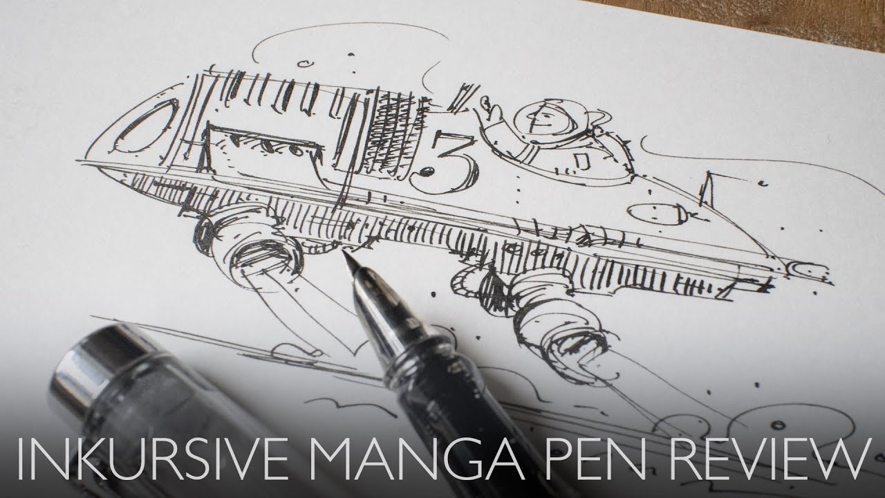 Inkursive Manga Pen Review - a flexible ribbed fountain pen - is it ...