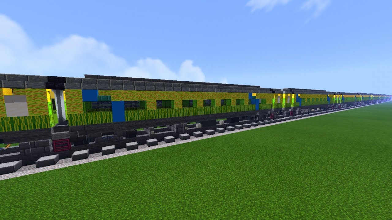 Minecraft Indian LHB Duronto Express Train Tutorial - YouTube