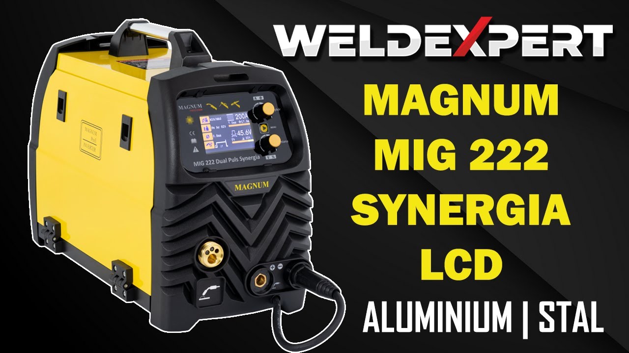 MAGNUM MIG 222 DUAL PULS SYNERGIA LCD - przygotowanie spawarki do ...