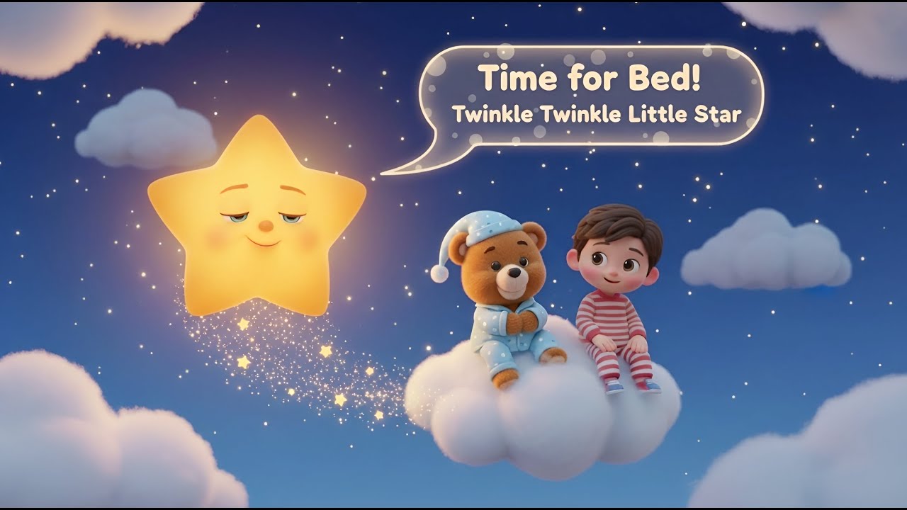 Twinkle Twinkle Little Star Bedtime Lullaby & Nursery Rhyme with Leo ...