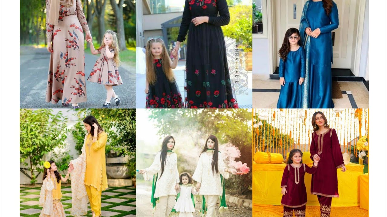 mother daughter same outfit|mother and daughter same dress design ideas ...