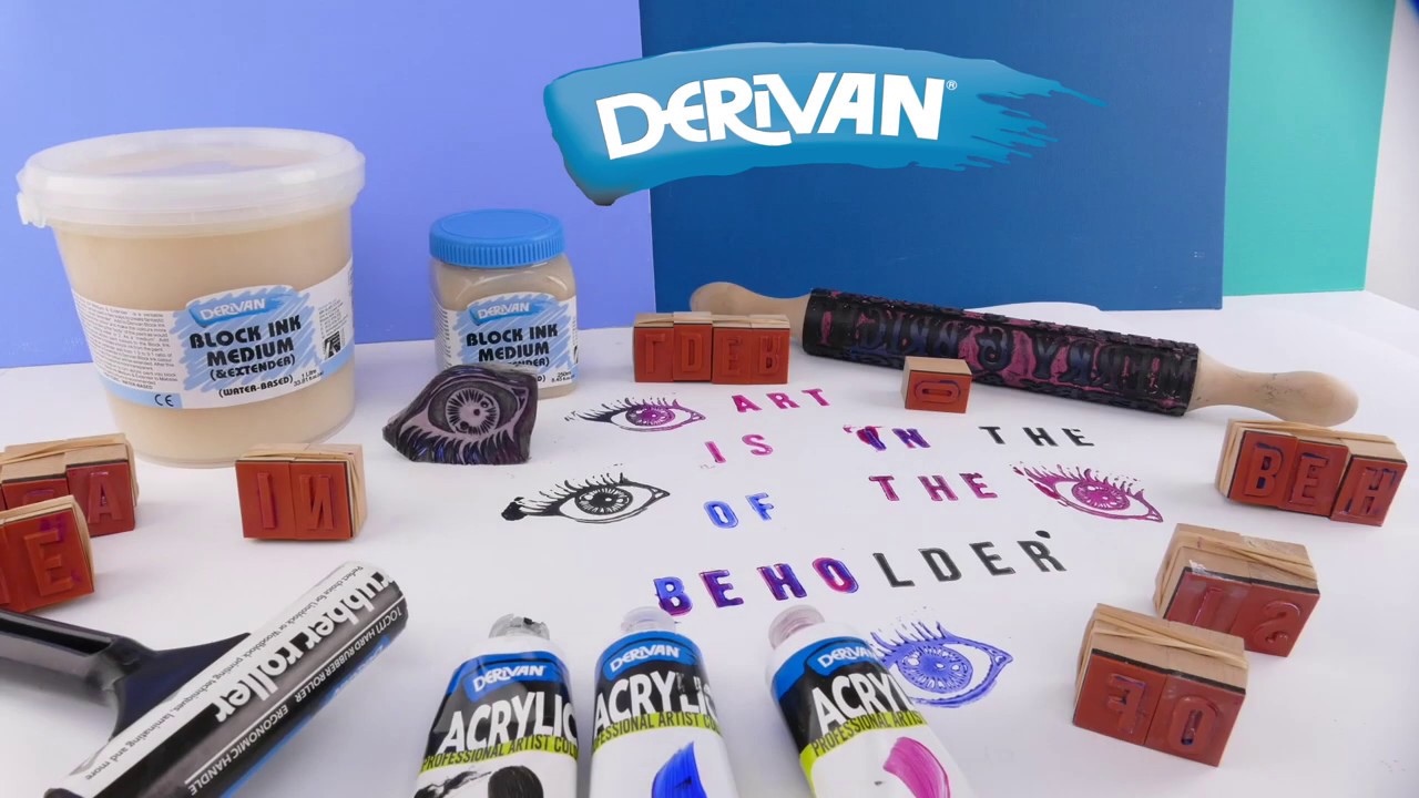 Derivan Block Ink medium - YouTube