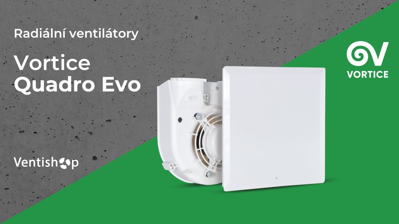 Radiální ventilátory Vortice Quadro Evo - YouTube