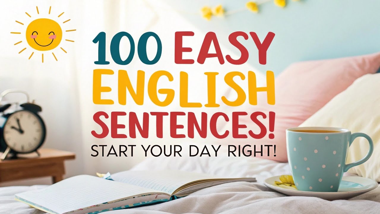🌞 Start Your Day with 100 Beginner-Friendly English Sentences! 🌟 Part 1 ...