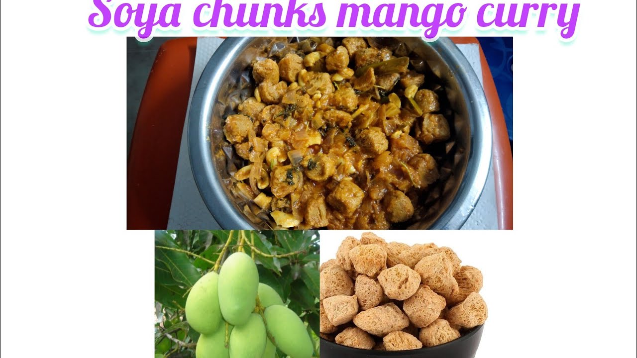 Mango soya chunks curry🥰😋|| Andhra special curry|| # grandma recipe ...