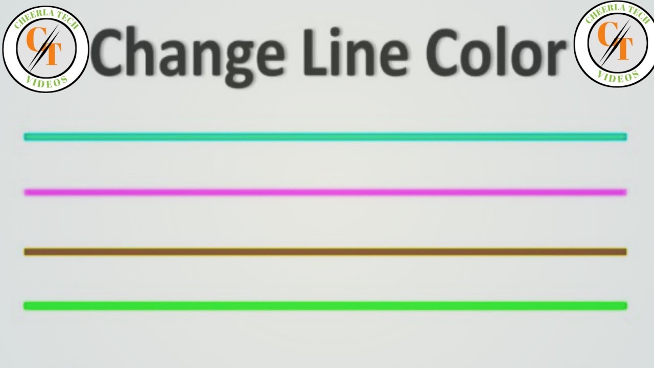 How to Change Line Color In MS Word - YouTube