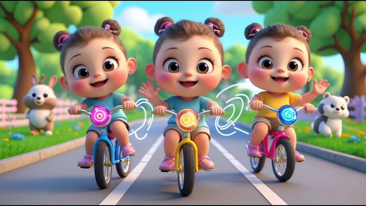 Canción de la Bicicleta | Canción Infantil Divertida para Niños y Bebés ...