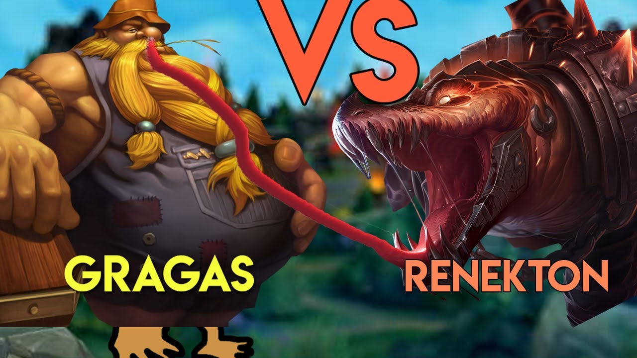 Trinity Gragas vs Renekton || Becoming Raid Boss Death's Dance Gragas ...