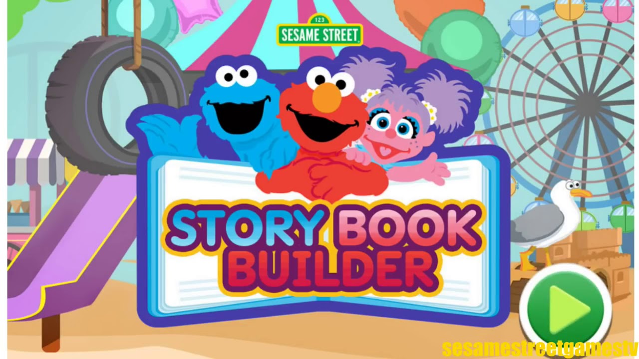 Sesame Street Elmo Plays With A Monkey On Monkey Bars Kids Game - YouTube