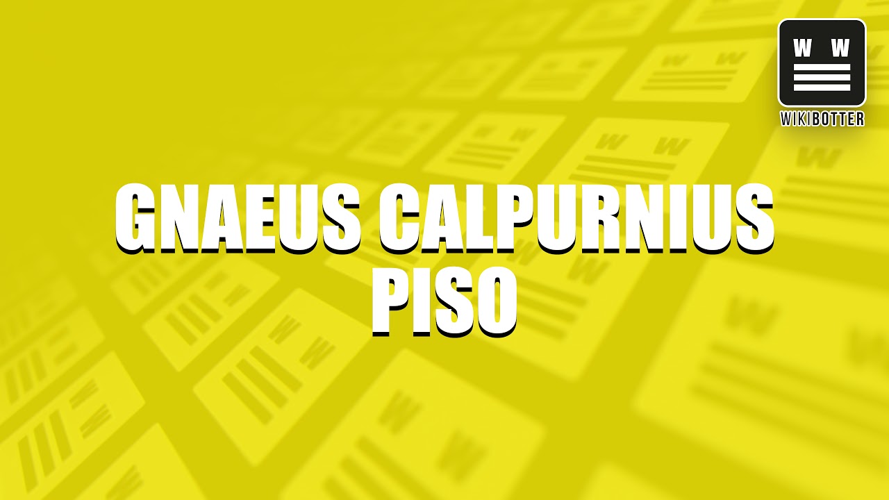 Gnaeus Calpurnius Piso - YouTube