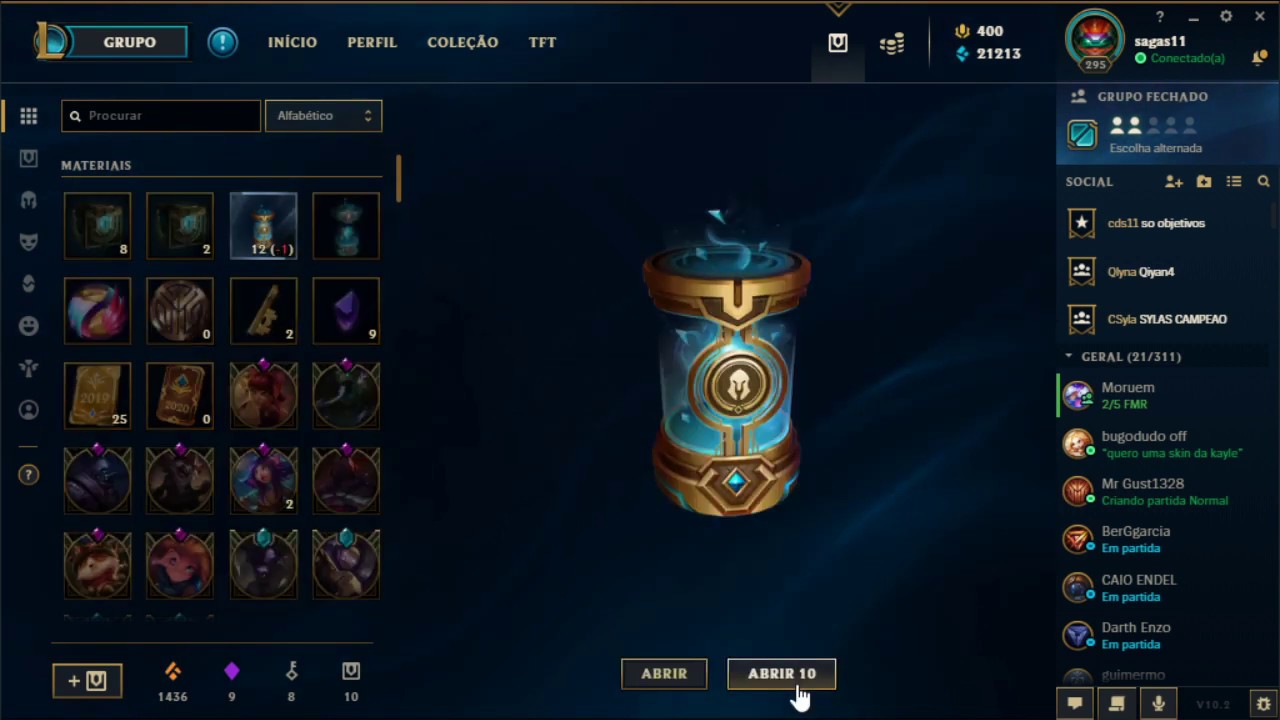 ganhei minha primeira skin ultimate baus "League of Legends" - YouTube