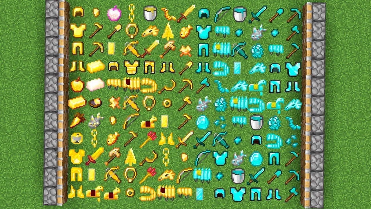 1000 new gold items + 1000 new diamond items = ??? - YouTube