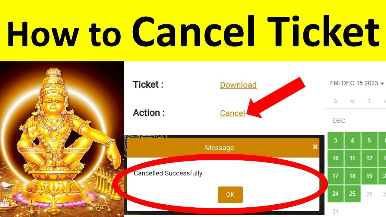 சபரிமலை Ticket Cancel and RE-Book | How to cancel and Rebook sabarimala ...