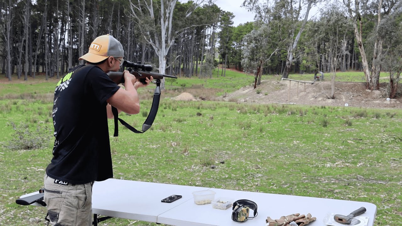 Rifle Target Practice in Australia - YouTube