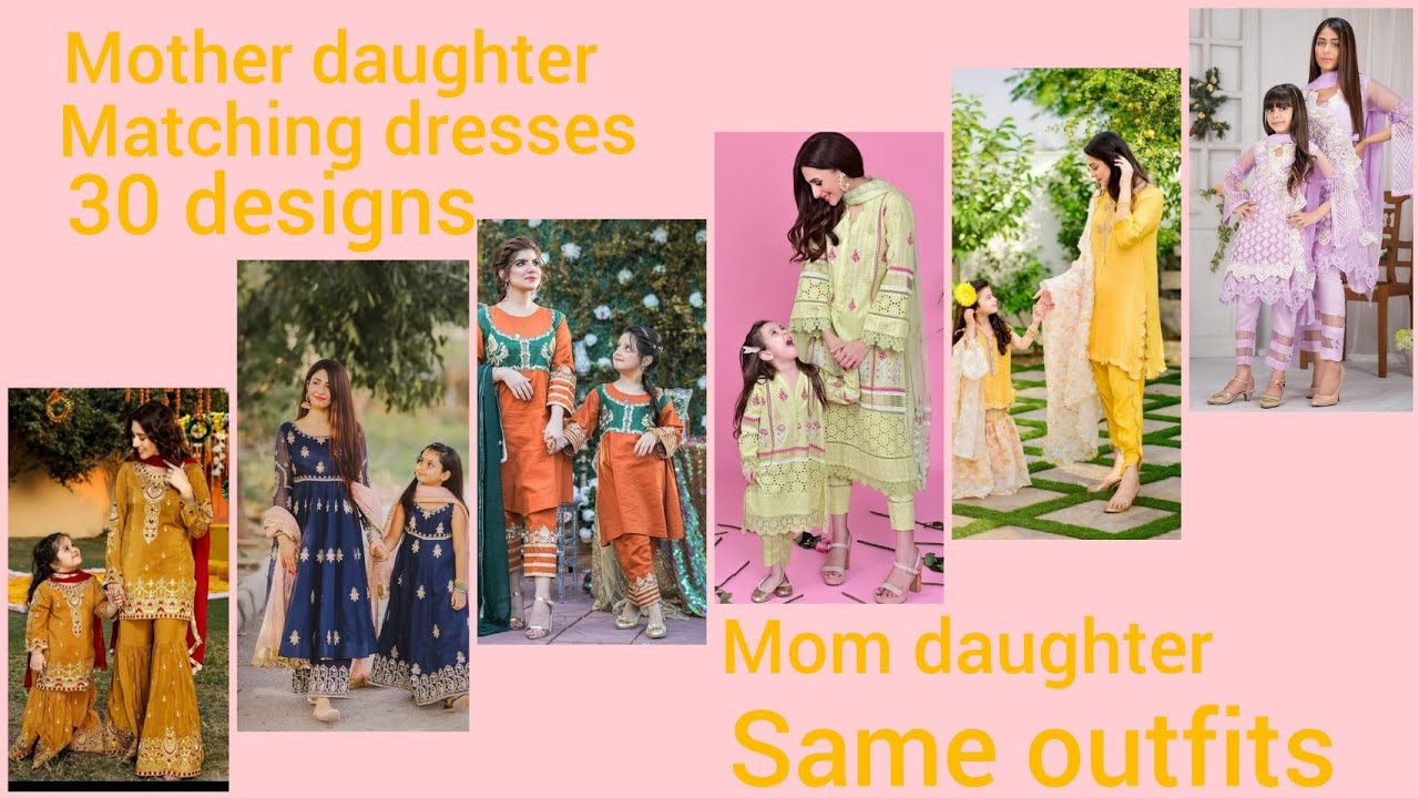 Beautiful Mother And Daughter Matching Outfits Dress Ideas||mother ...