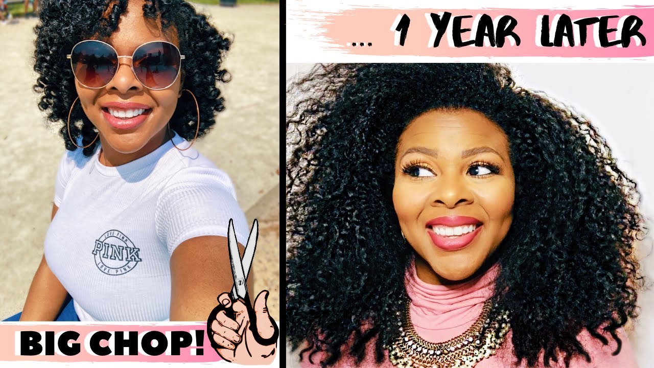 BIG CHOP | 1 Year Later.. How to GROW your Natural Hair BACK - YouTube