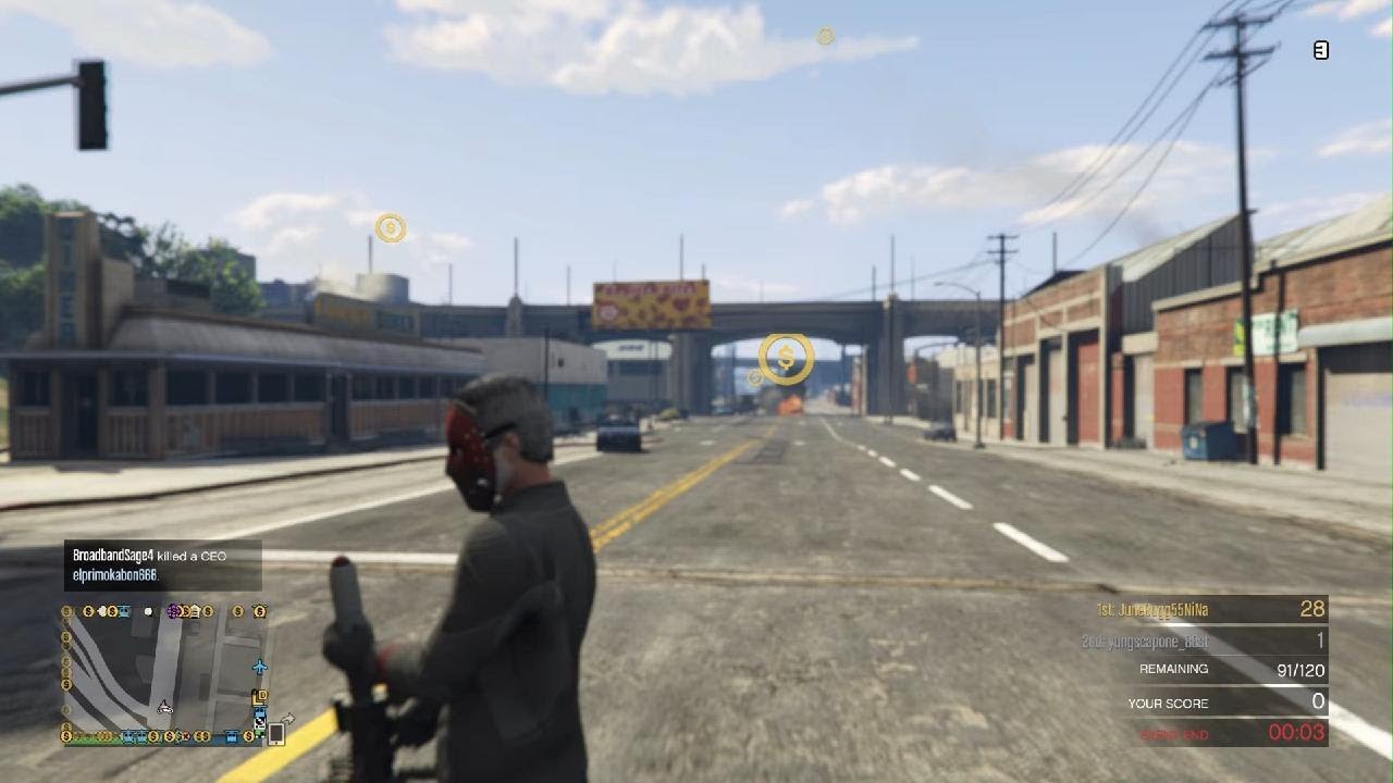 Grand Theft Auto V DEE BADCO freeway jump bounty kill 💥💵💰 - YouTube