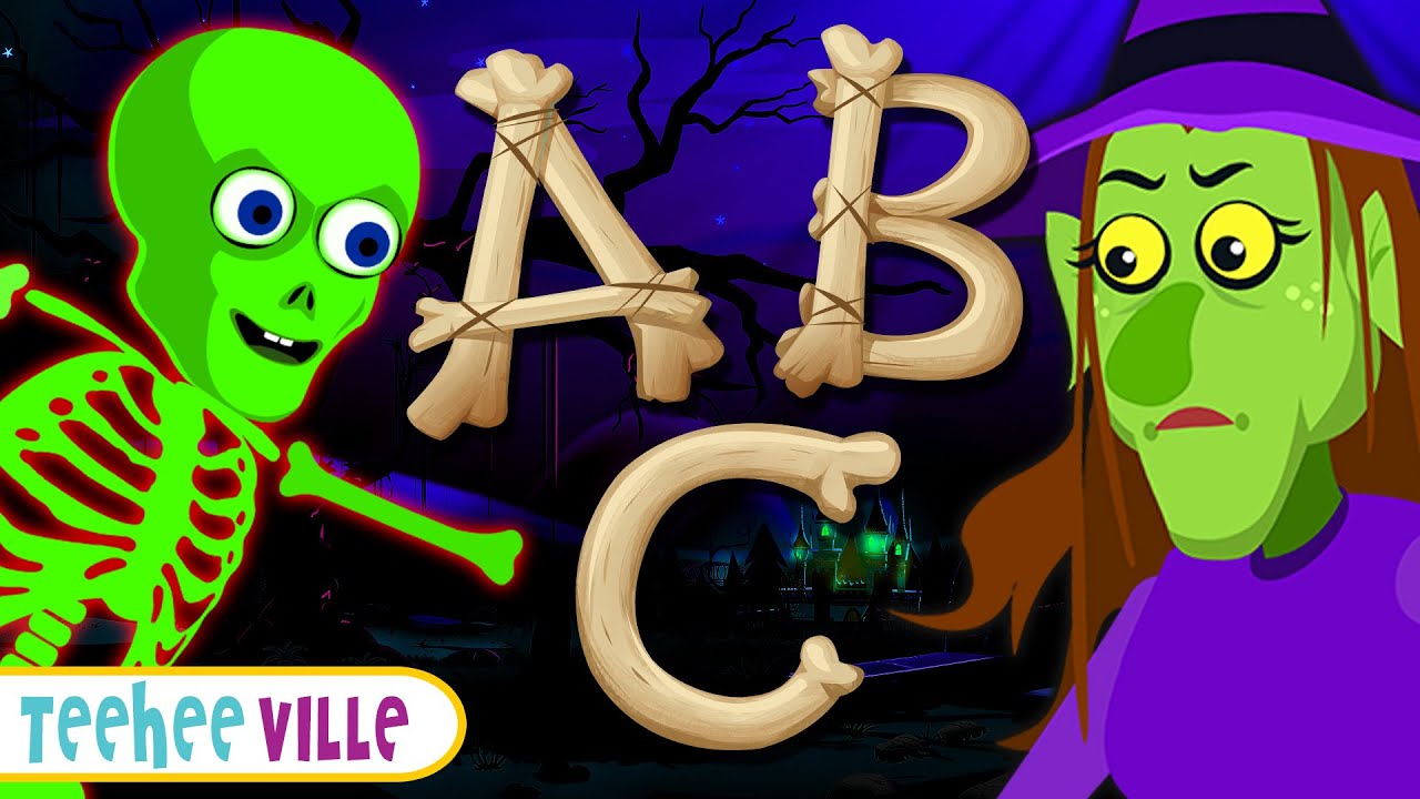 Chanson ABC - Squelette effrayant | Comptines pour enfants | Chansons ...