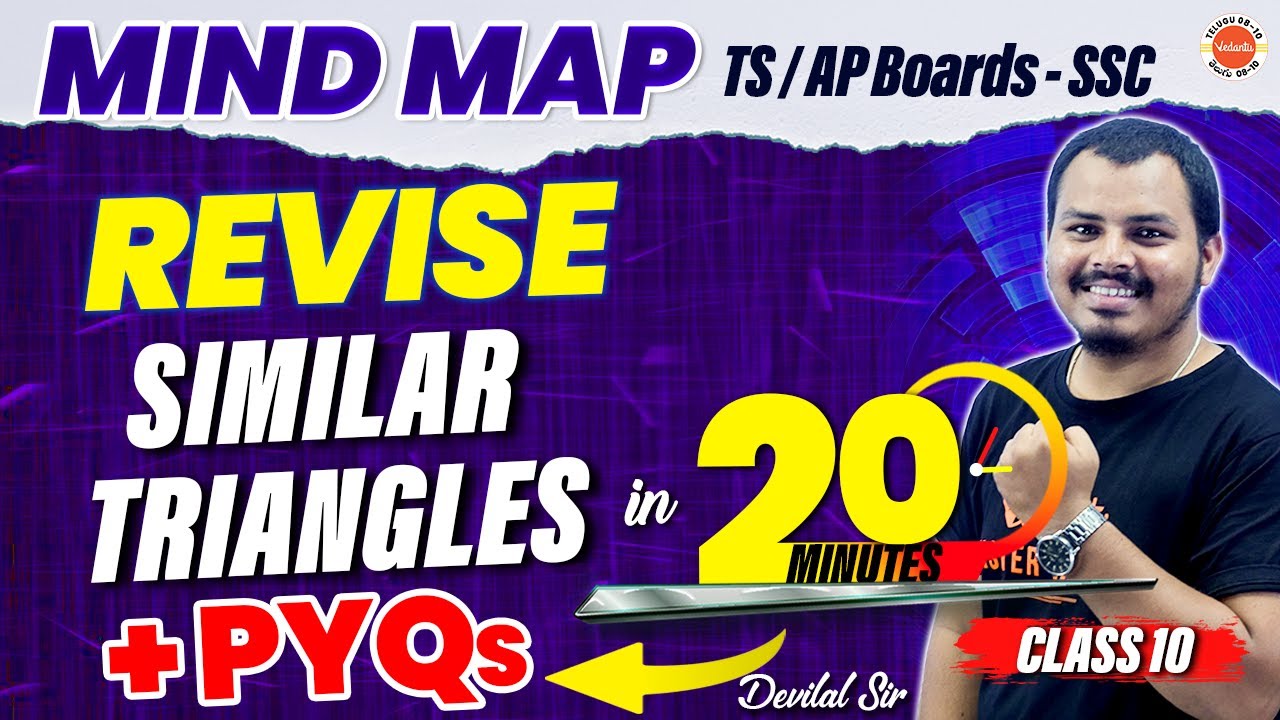 Mind Map | Revise Similar Triangles in 20 mins+ PYQs | Class 10 | TS ...