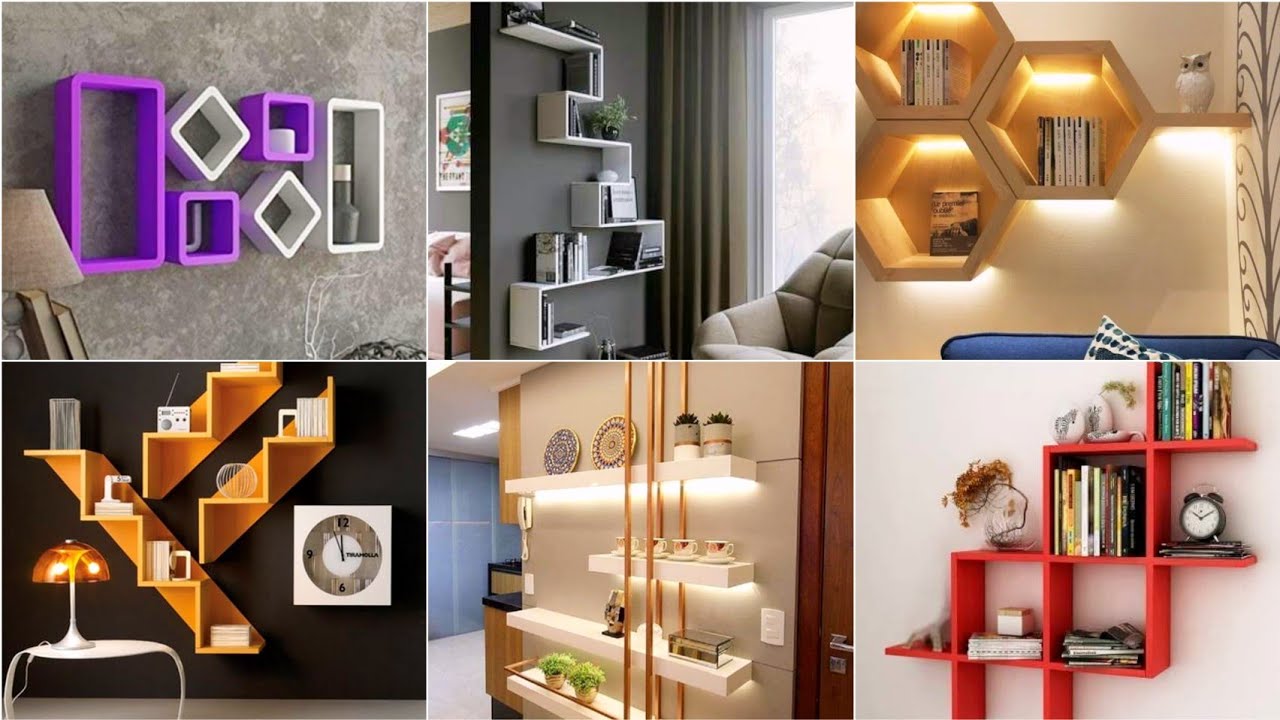 50 Modern Wall Shelve Design Ideas For Modern Home: Living Room Wall ...