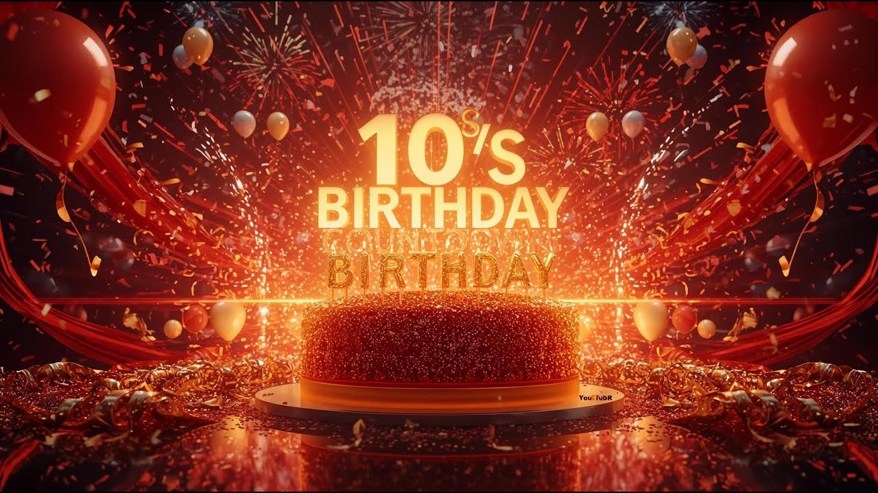 🎂Happy Birthday Countdown 2025 🎵 10 Seconds to Celebration | Happy ...