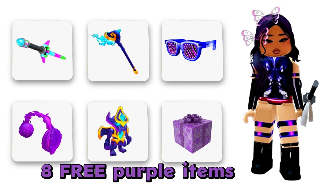FREE Purple UGC Items Roblox! 😱😳 2024 - YouTube