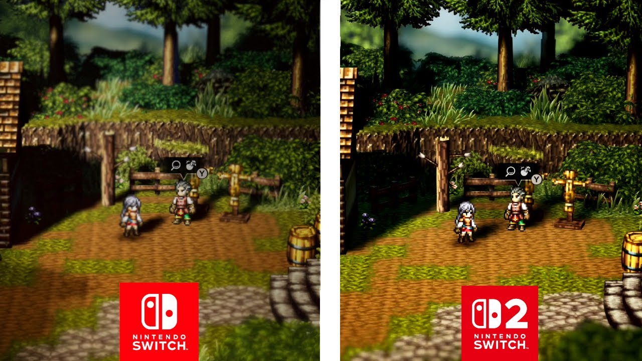 Octopath Traveler 0 Switch 2 vs Switch 1 Comparison - YouTube