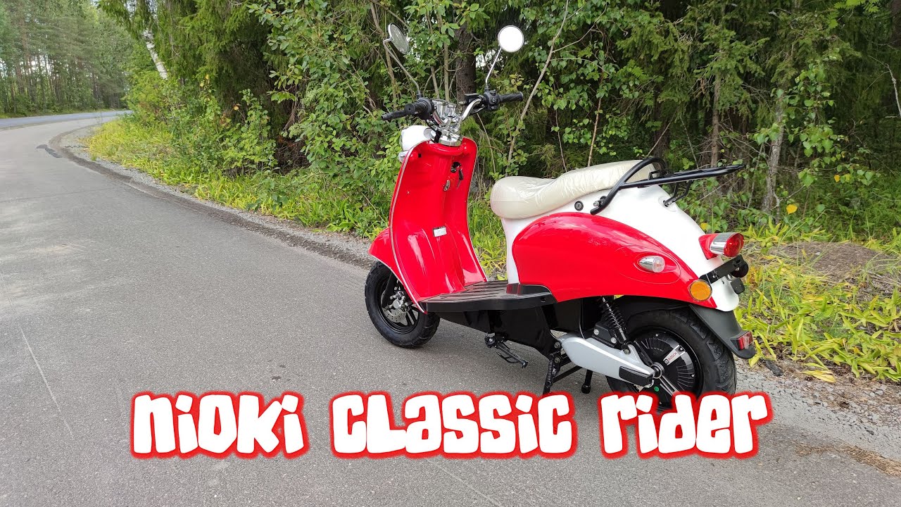 Nioki Classic Rider Söpöliini 45km/h 2KW 48V - YouTube