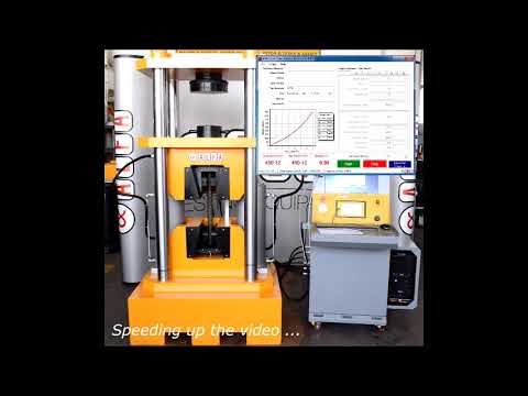 ALFA Universal Testing Machine - Tensile Testing Ø 45 mm Rebar (Tension ...