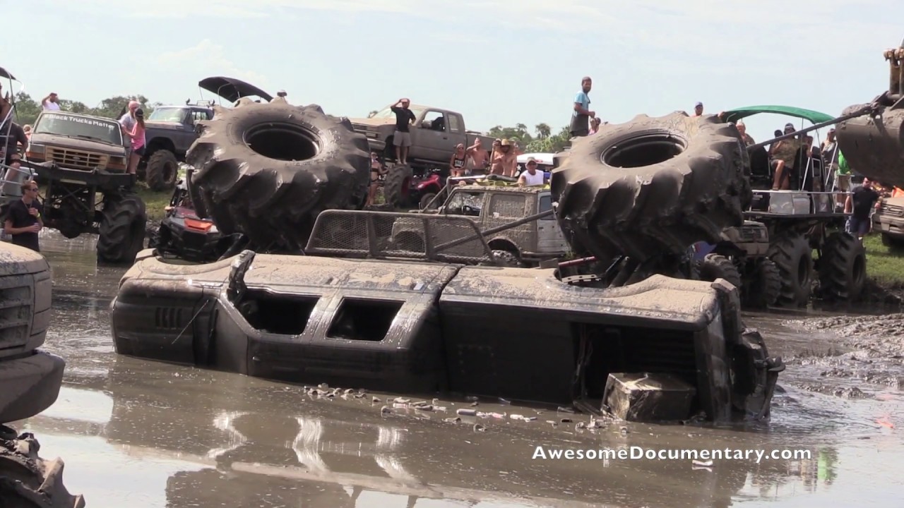 EPIC FAIL! Ford F-250 Platinum Deep Mud Rollover - YouTube
