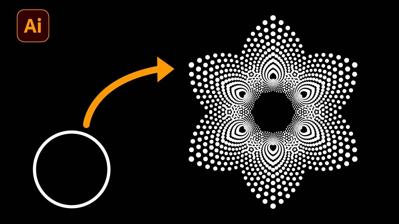 Adobe Illustrator Tutorial : How to Create Easy Halftone - YouTube