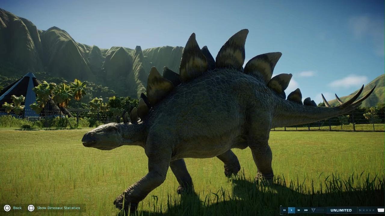 Jurassic World Evolution 2: Stegosaurus - YouTube