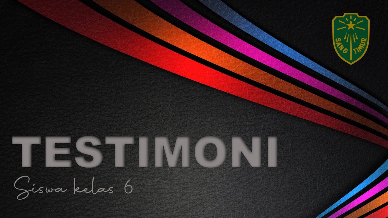 Testimoni Siswa Kelas 6 - YouTube