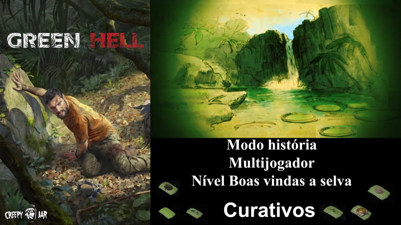 Green Hell, todos os tipos de curativos e como usar 2022 vídeo 003 ...