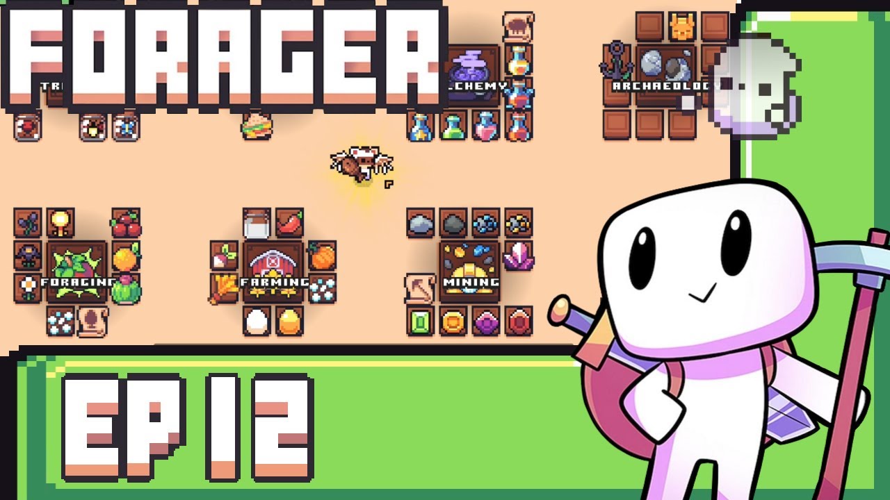 forager ep12 more museum work and Booo!? - YouTube