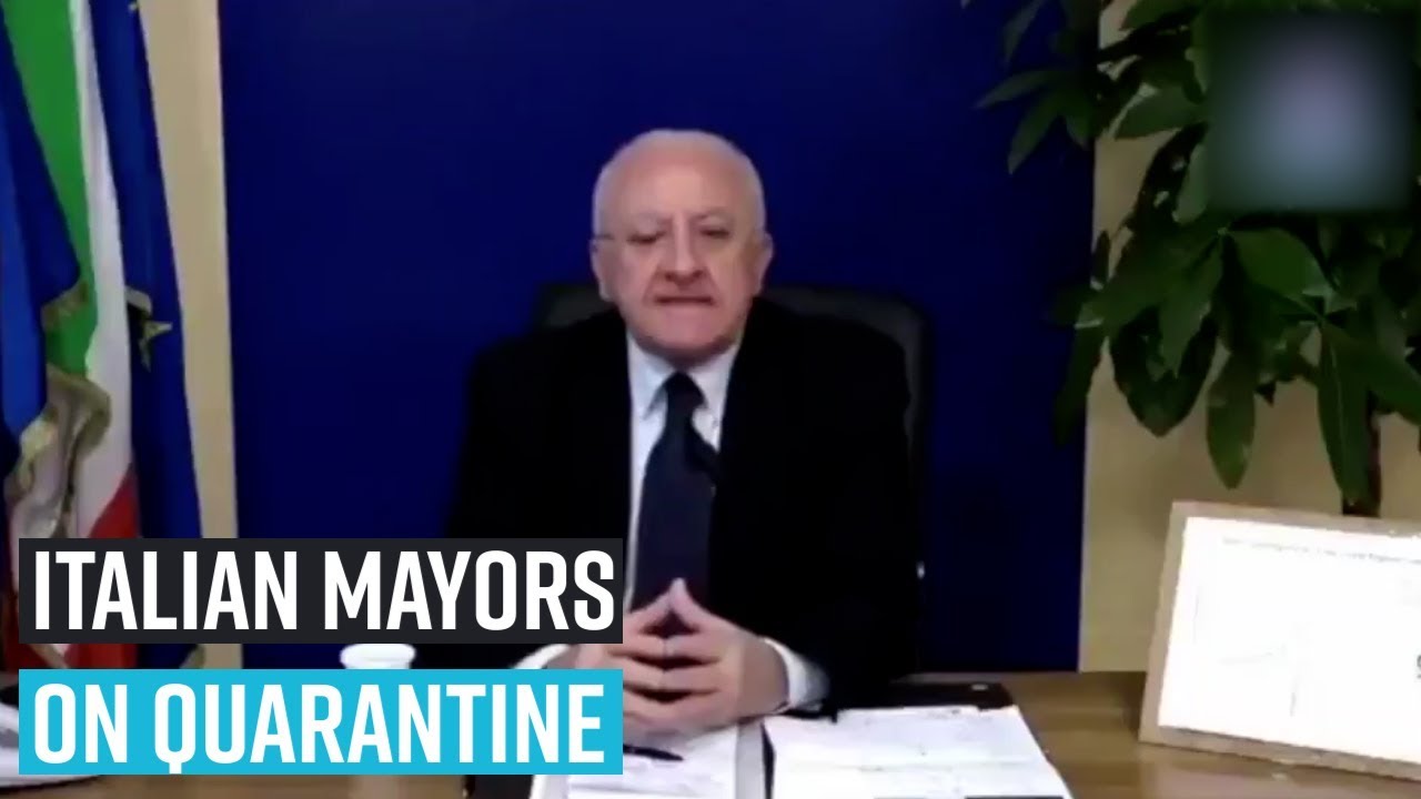 Italian mayors losing cool on people violating quarantine - YouTube