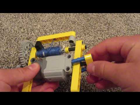 How to build a Lego Technic Winch - YouTube
