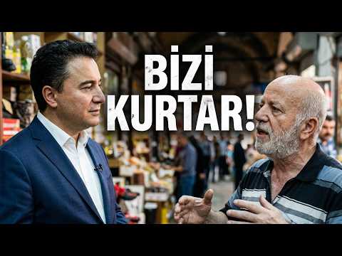 Ali Babacan çarşıya çıktı. Halk feryat etti.