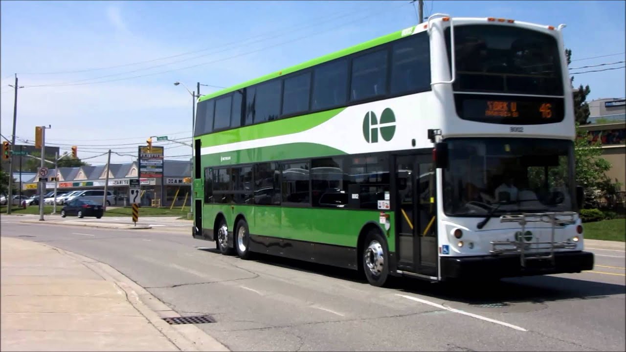 GO Transit Alexander Dennis Enviro500 8002 - YouTube