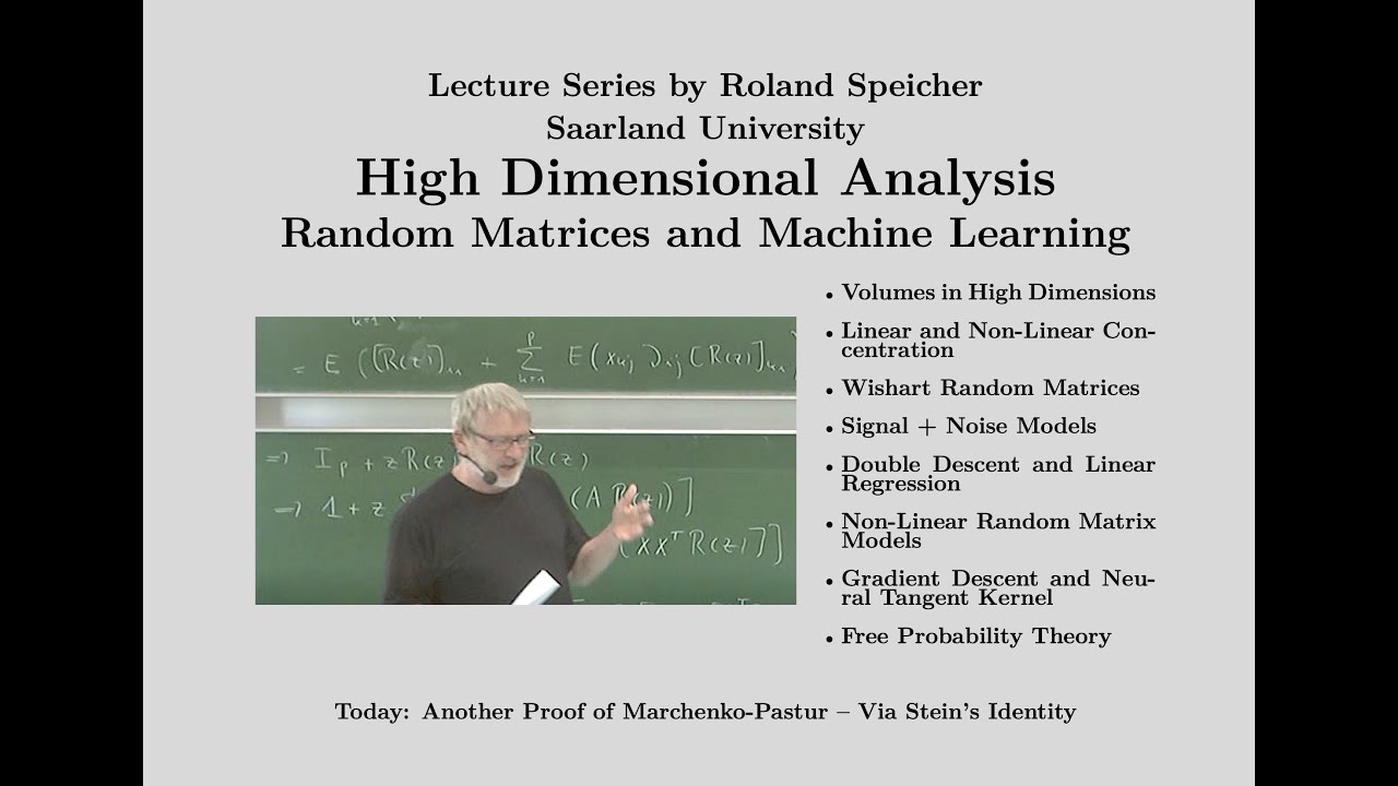 RM+ML: 21. Another Proof of Marchenko-Pastur -- Via Stein's Identity ...