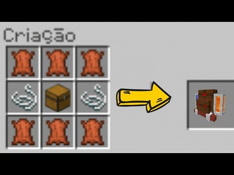 COMO FAZER UMA MOCHILA NO MINECRAFT SEM MODS!!! - YouTube