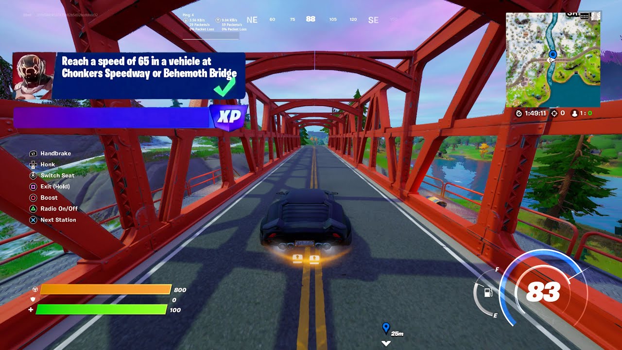 Fortnite - Reach A Speed Of 65 In A Vehicle At Chonkers Speedway Or ...