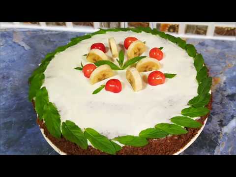 Asan və tez hazırlanan kakaolu, bananlı tort resepti/ muzlu pasta tarifi